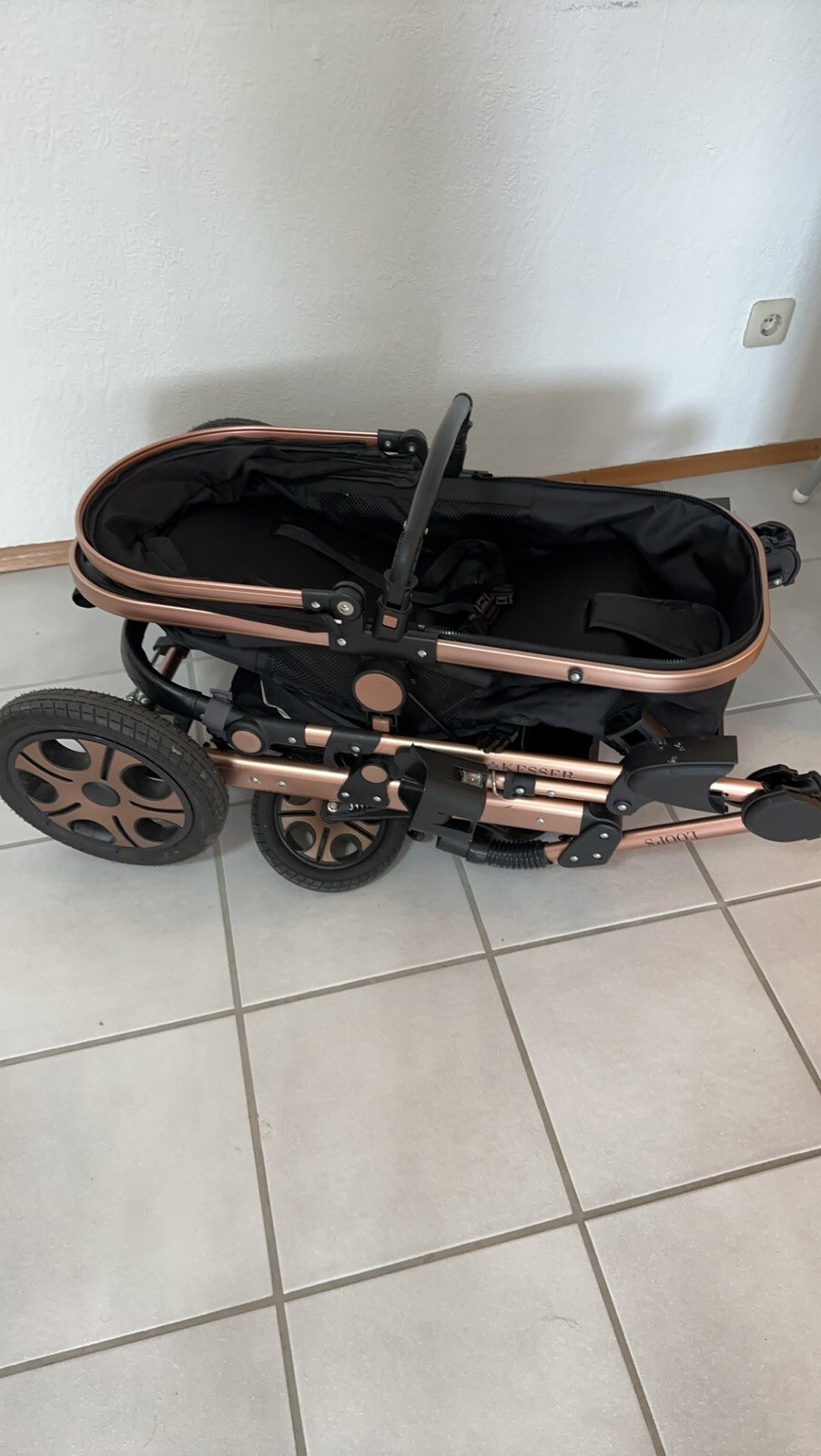 KESSER Loops 3-in-1 Kinderwagen - Rosé/Schwarz | eBay.de