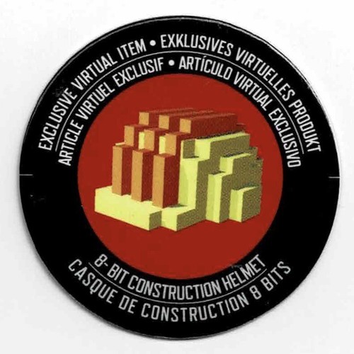 ROBLOX 8-BIT CONSTRUCTION HELMET exclusive virtual item CODE -SENT ...