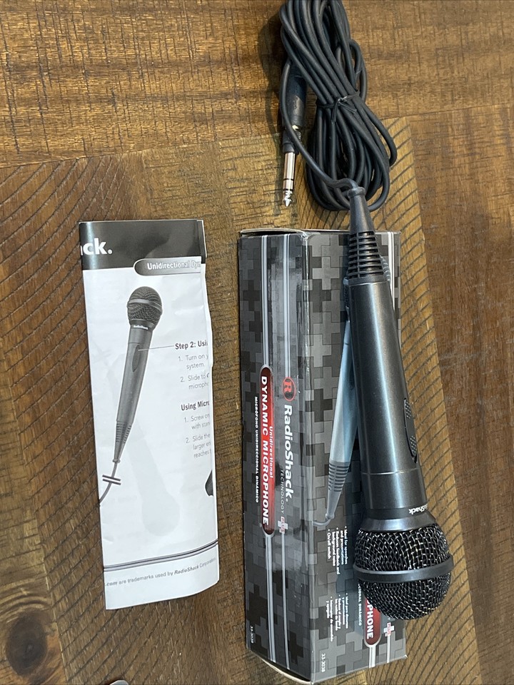 Radio Shack Microphone Lot Of 4 Unidirectional Dynamic Optimus | eBay