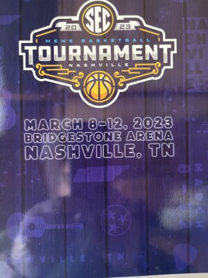 2023 NCAA SEC MEN'S Basketball Tournament College Game Program FINAL ...