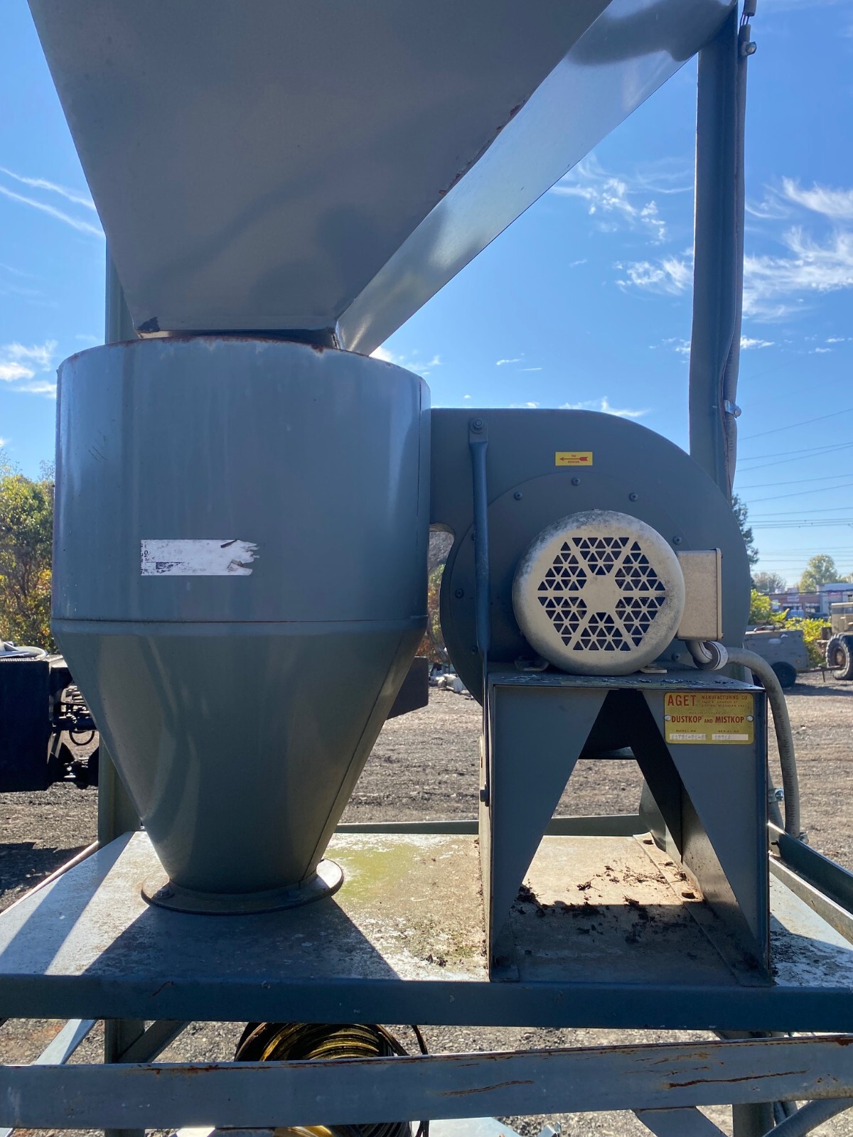 AGET Dustkop 11T51-D1-SP Dust Collection System, Baldor 1.5HP, 3500 RPM ...