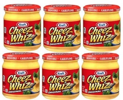(6 JARS/15oz) KRAFT CHEEZ-WHIZ ORIGINAL Cheez Whiz CHEESE DIP | eBay