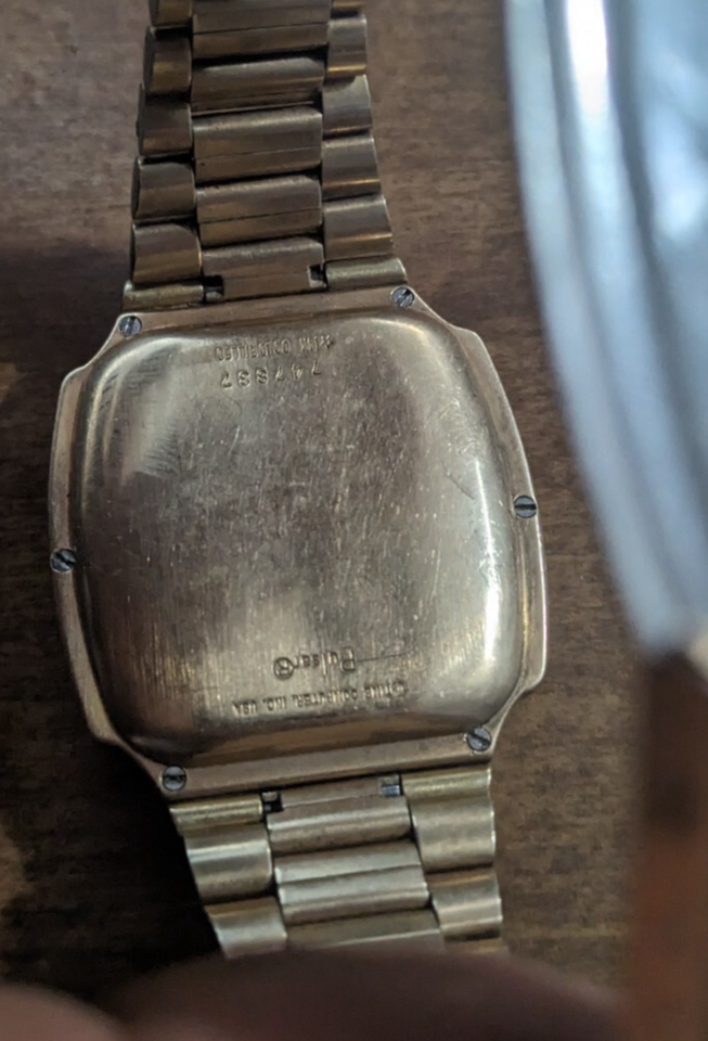 Vintage 1970s Pulsar 14k Gold Filled LED Calculator Digital Wristwatch ...