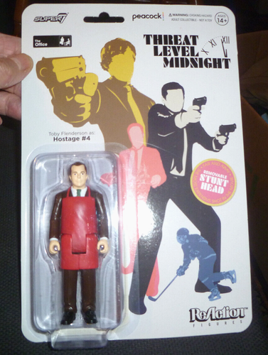 Toby Flenderson as Hostage #4 ReAction figurine-Threat Level Midnight ...