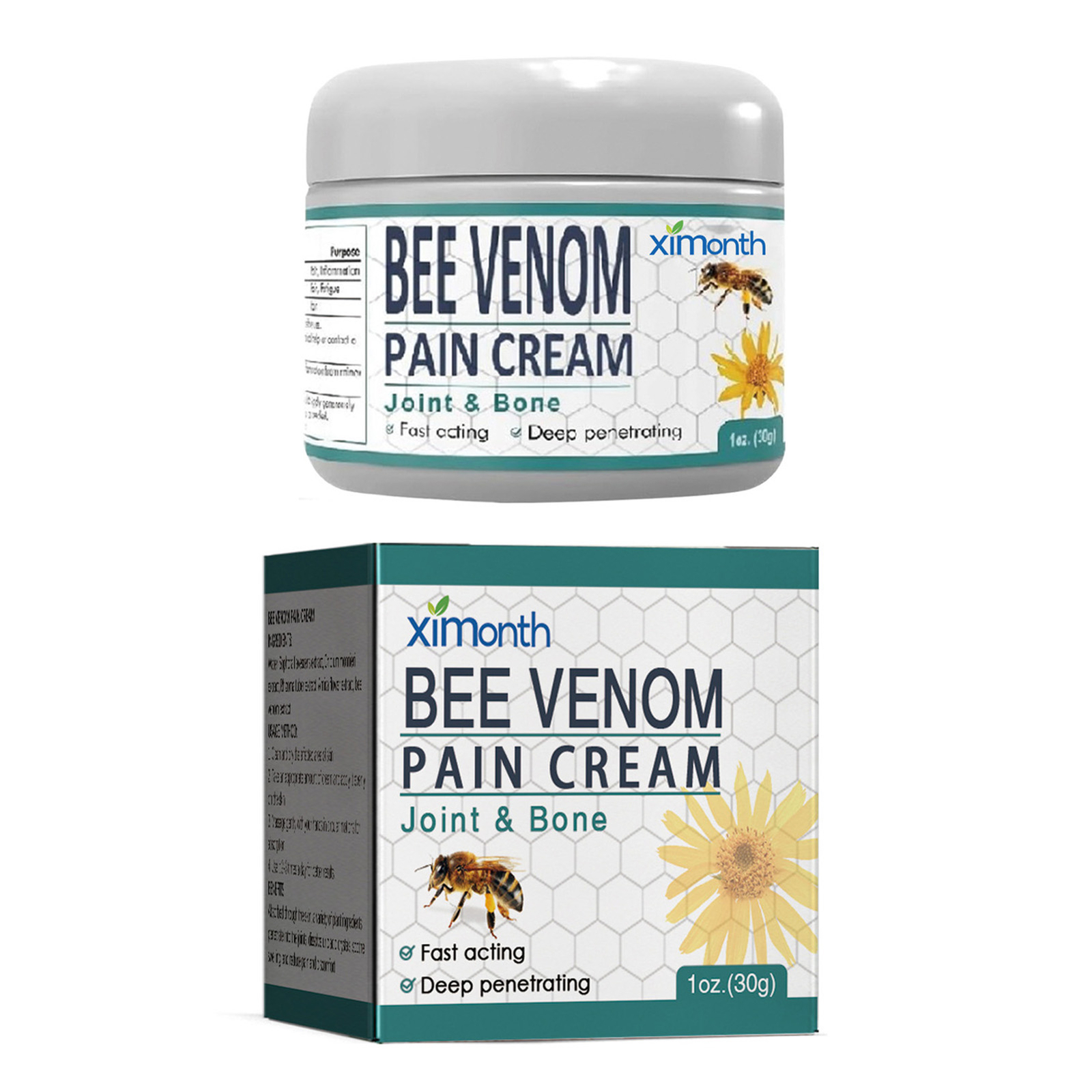 Bees Venom Pain Cream for Joint Bone Healing Arthritis Pain Relief Care ...
