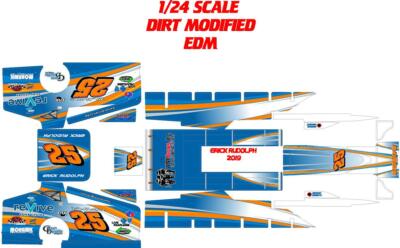 EDM MUDBOSS DIRT MODIFIED 1X24 SCALE ERICK RUDOLPH 2019 THEME WRAP KIT ...