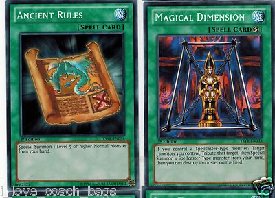 Ancient Rules LDK2 + Magical Dimension Mint X 1st YUGIOH | eBay