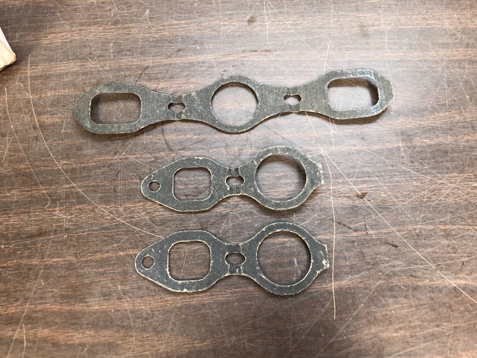 1952-62 CHEVY 235 6 CYLINDER INTAKE EXHAUST MANIFOLD GASKETS NOS GM SET ...