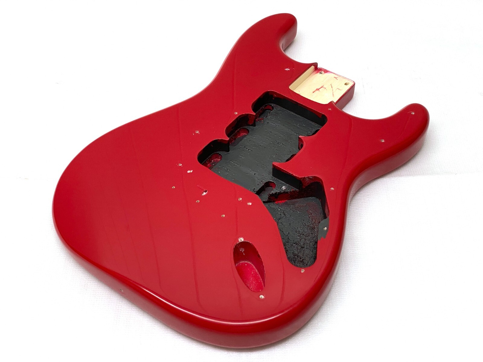 Genuine Fender Squier HARDTAIL STRAT BODY Torino Red Stratocaster ...