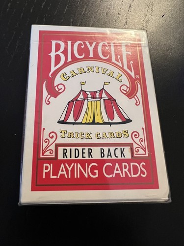 Bicycle Rider Back Carnival Trick Cards Deck Red Seal Magic Makers ...