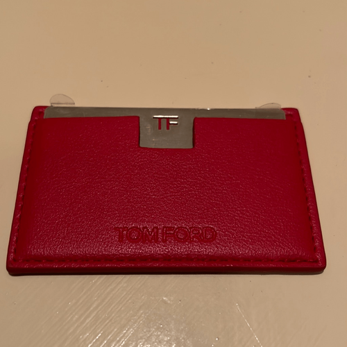 Tom Ford Cardholder Wallet Business Cards Holder Leather Logo Monogram ...