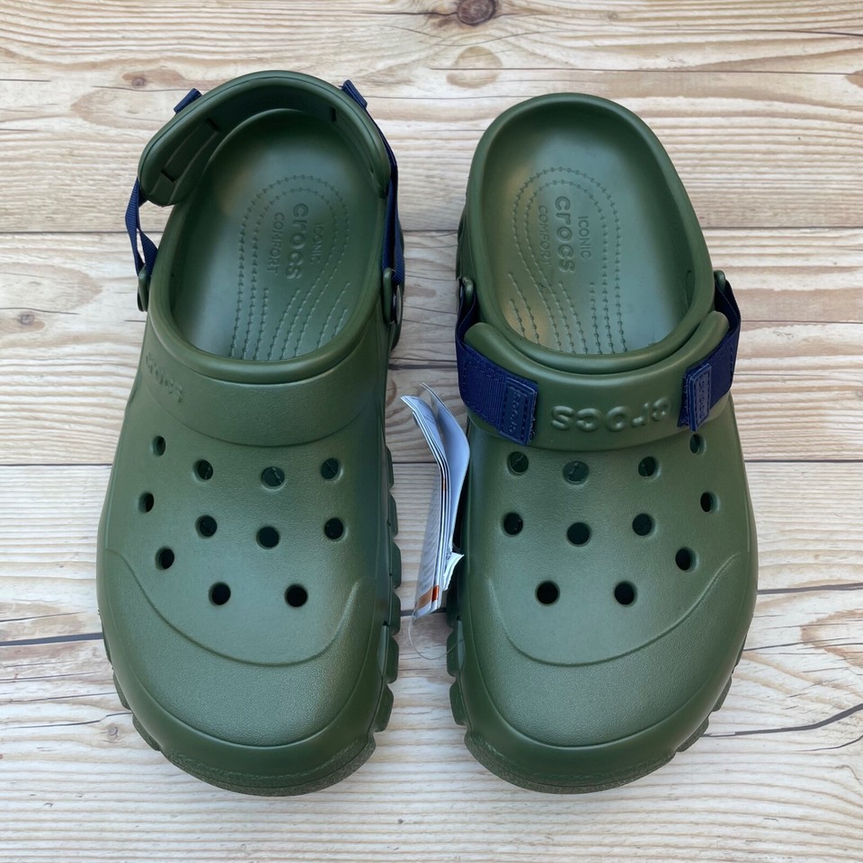 Crocs Offroad Sports Clog Army Green/Navy Select-a-Size M8/W10 or M10 ...