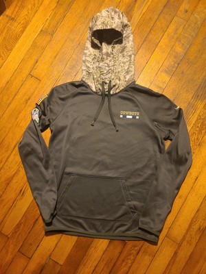 Dallas Cowboys Nike Dri-Fit USA Flag Salute To Service Patch Hoodie ...