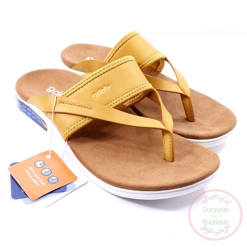 G-Defy By Gravity Defyer Gimor Women's Sandals Mustard Yellow Size 9 ...