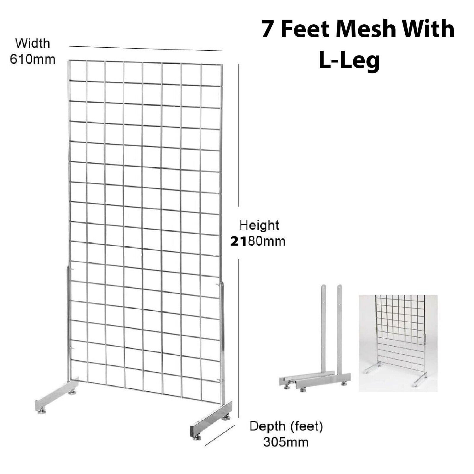 MESH AND L-LEGS GRIDMESH L-SHAPED SUPPORT LEG RETAIL GRID DISPLAY PANEL ...