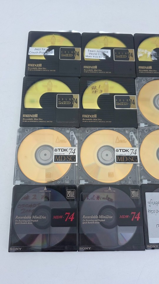 Used MD MINI Disk Lot 10/16/20qty - Random Selling as Blanks - You ...