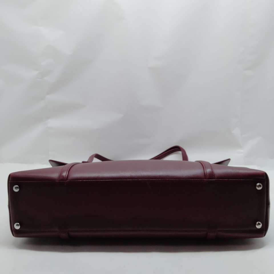 Cartier Hand Bag Bordeaux Leather 3136149 | eBay
