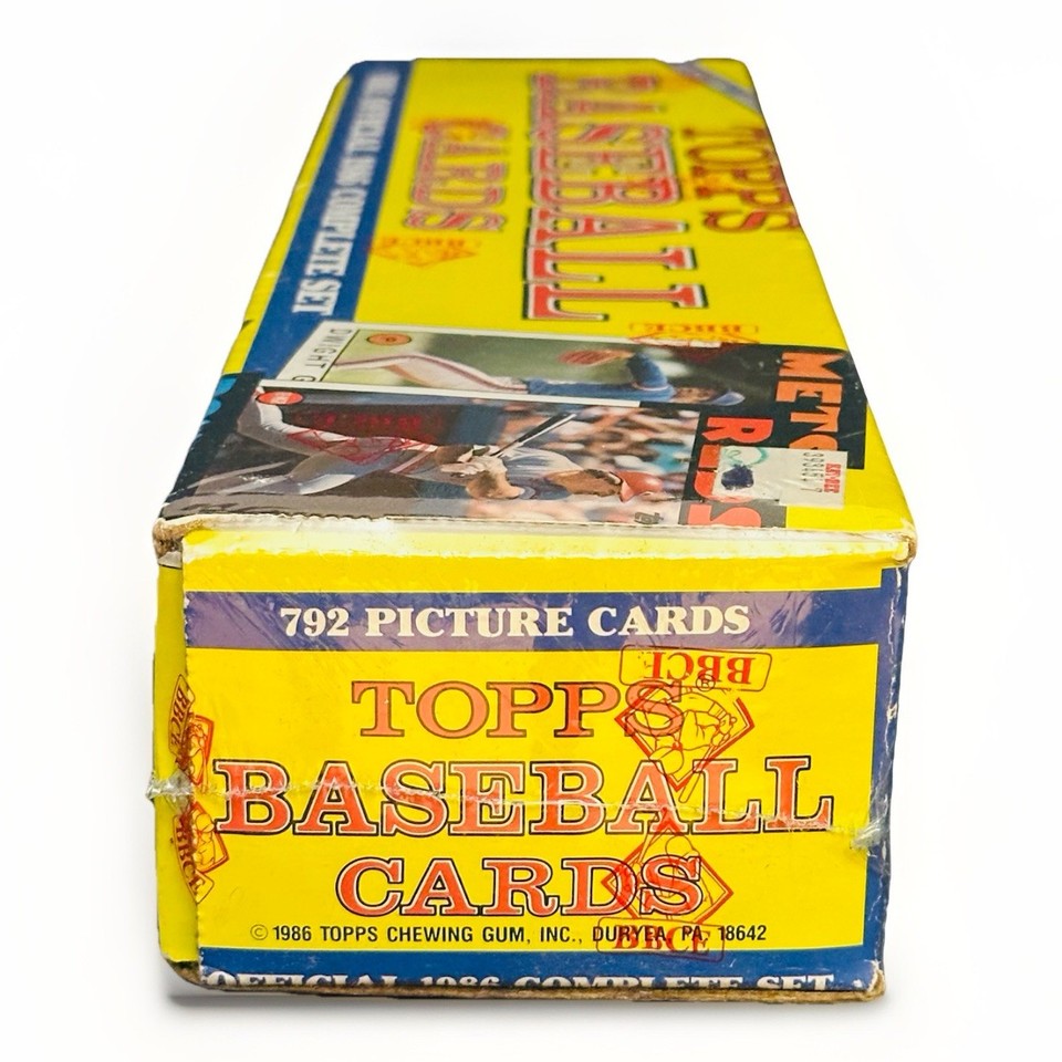 1986 Topps Baseball Complete Factory Set, BBCE Sealed Authenticated ...