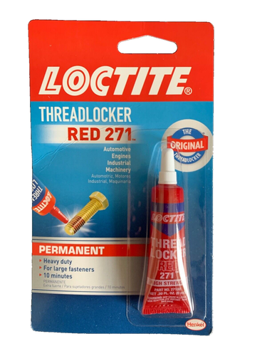LOCTITE Red 271 Nut & Bolt Threadlocker Heavy Duty Adhesive Glue Seal 0 ...