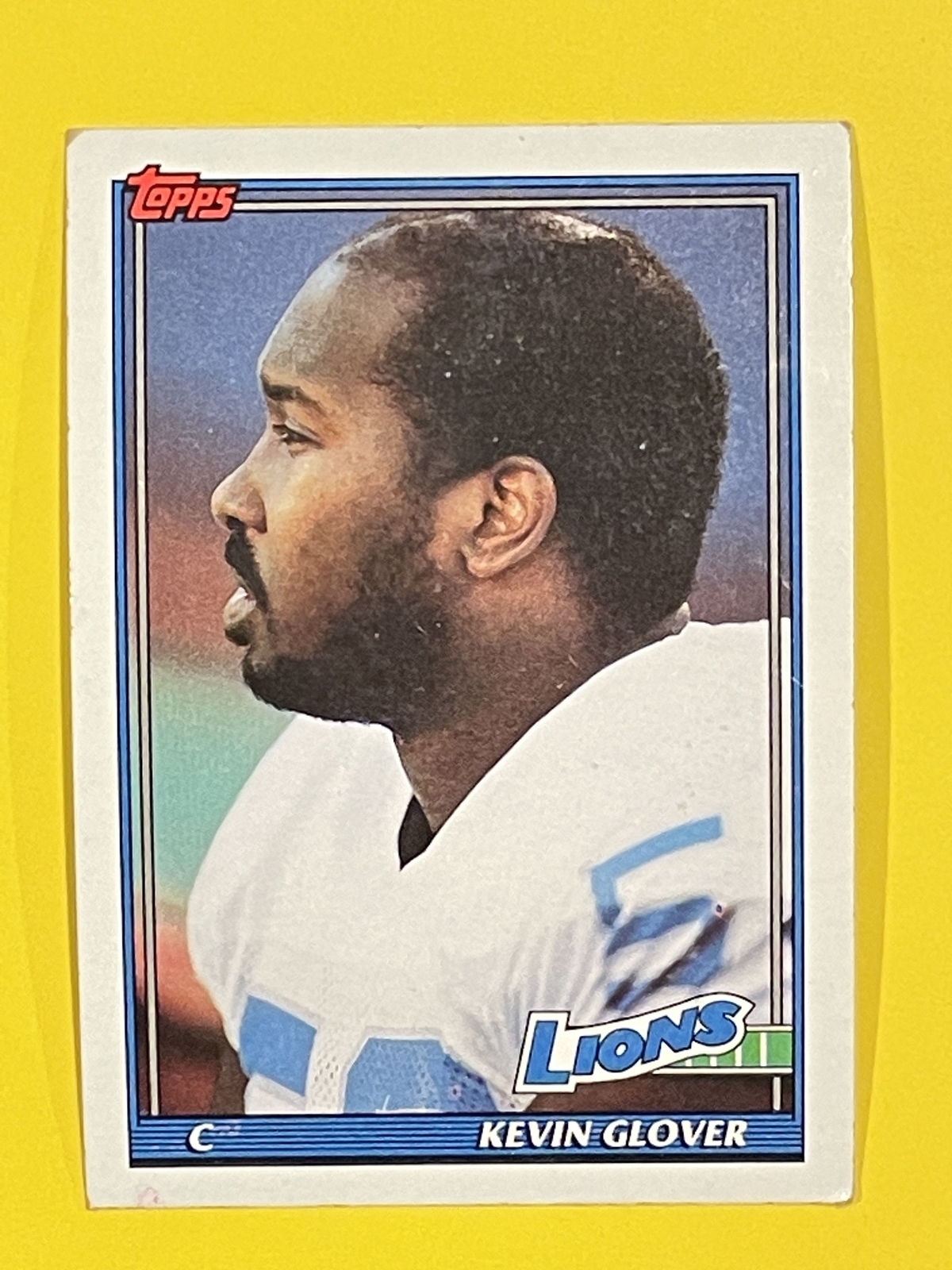 Kevin Glover 1991 Topps Base #402 Detroit Lions | eBay