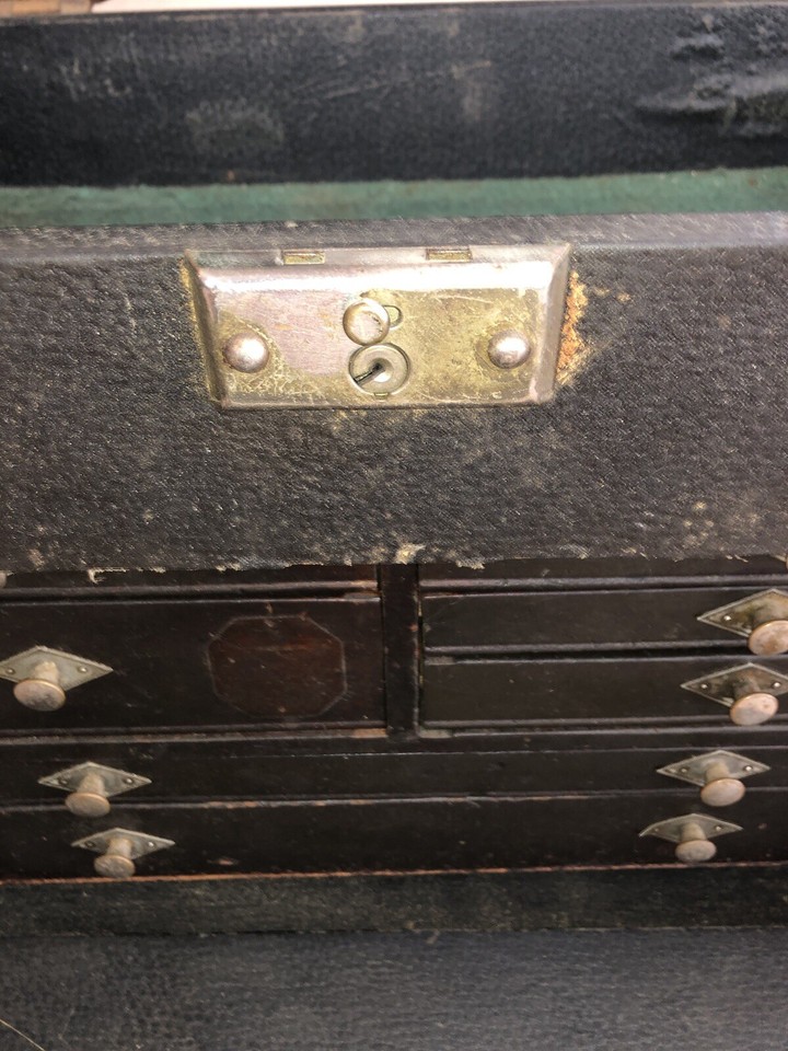 EARLY Gerstner & Sons Model 41 7 Drawer Wood Leatherette Machinist Tool ...