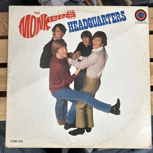 Headquarters by Monkees LP Album VG+ Vinyl+Cover Plays Good MONO ...