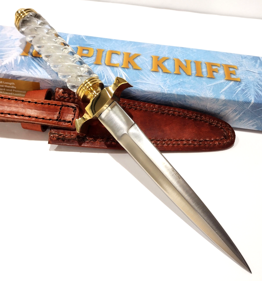 Ole Smoky Ice Pick Pig Sticker Double Edge Knurled Handle Brass Guard ...