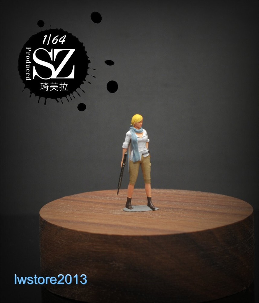 1/64 Sherry Girl Rifle Scene Props Miniatures Figures Model For Cars ...
