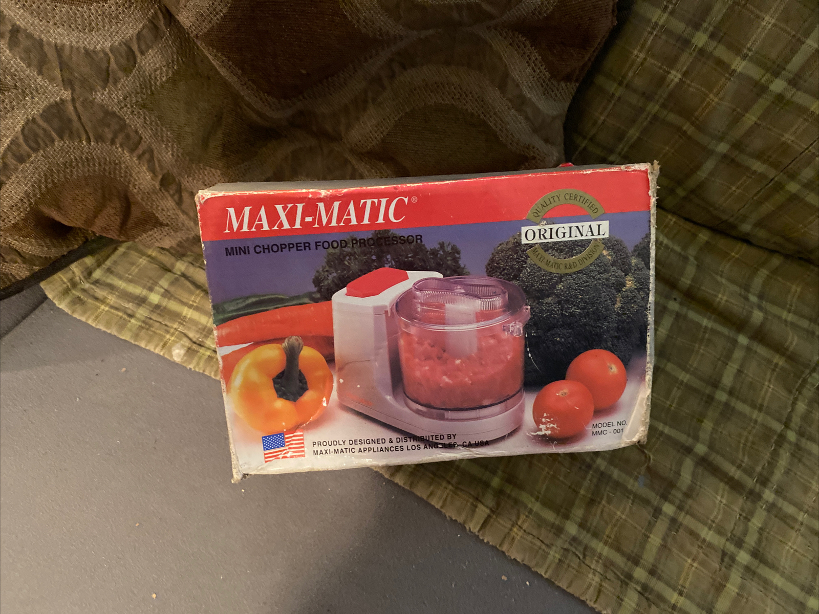 Maxi-Matic White/Red Mini Chopper Food Processor MMC-001 for sale ...