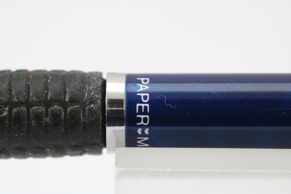 Vintage Paper Mate Dynagrip RT50 Blue Marble Ballpoint Pen | eBay