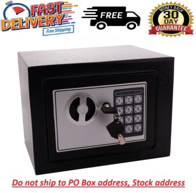 Fireproof Small Safe Box Digital Electronic Security Safe Box with Keys ...