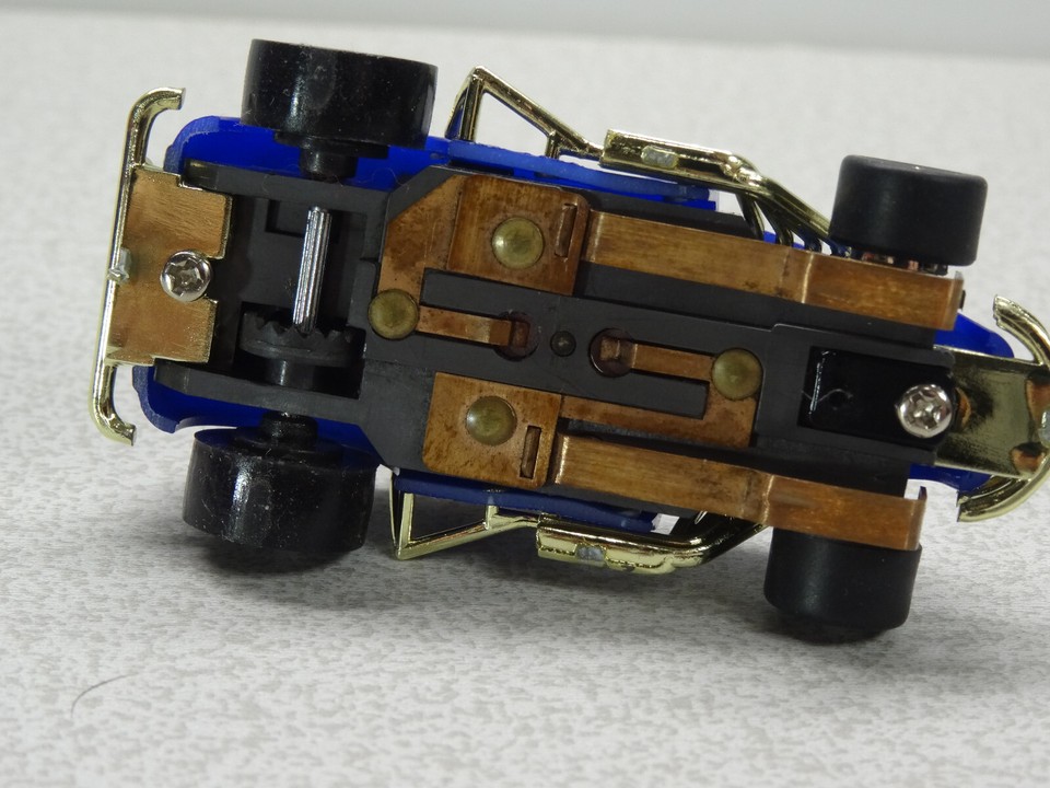 AURORA TJET DASH DARK BLUE W/GOLD CHROME SUPER MODIFIED HO SLOT CAR | eBay