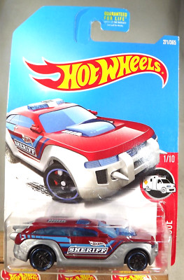 2017 Hot Wheels #271 HW Rescue 10/10 HW PURSUIT Red/Gray w/Black Pr5 ...