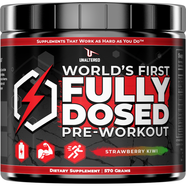 UNALTERED World's First Fully Dosed Pre-Workout, Strawberry Kiwi - 570g ...