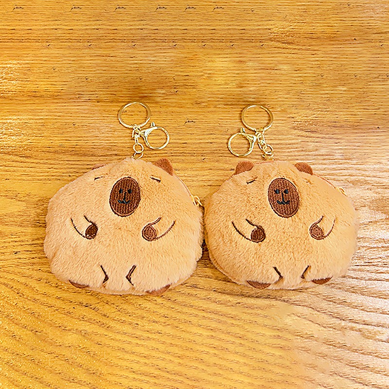 Kawaii Capybara Plush Coin Purse Lovely Cartoon Money Change Pouch For ...