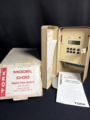 TORK MODEL D100 DIGITAL TIME CONTROL SWITCH NIB | eBay