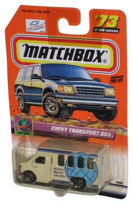 Matchbox On Tour (1999) Chevy Transport Bus Metro Motel Shuttle Toy #73 ...
