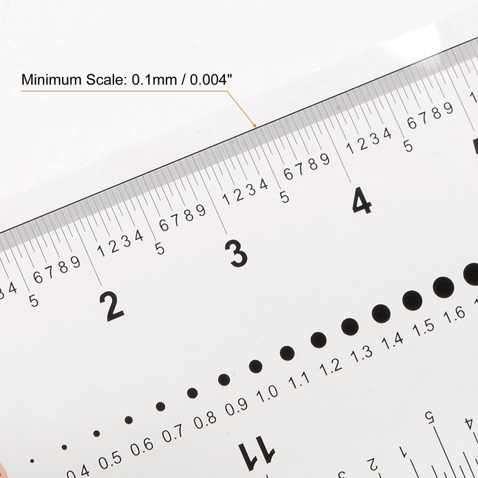 Film Ruler 12 Inch 0.1mm Scale PET Covered Flexible Straight Ruler | eBay