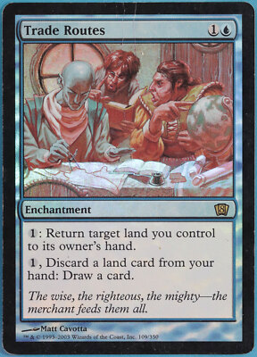 Trade Routes FOIL 8th Edition HEAVILY PLD Blue Rare CARD (373505 ...
