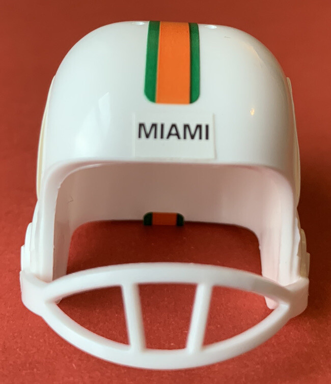 1990 Miami Hurricanes mini NCAA Vintage gumball college football helmet ...