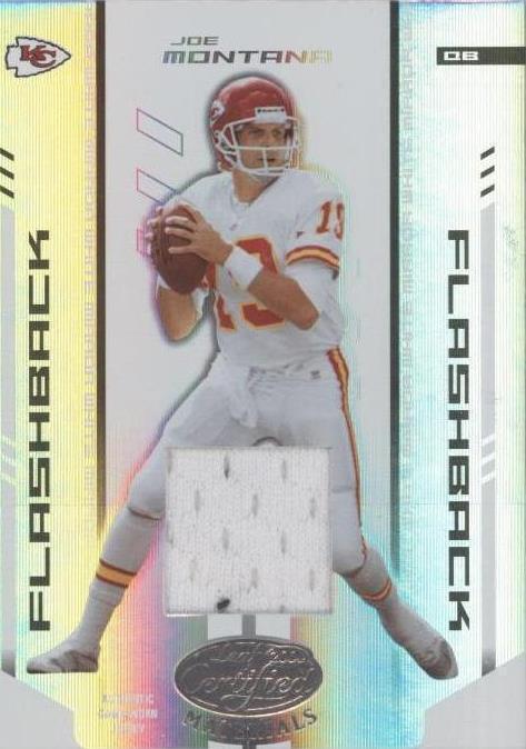 2004 Leaf Certified Materials - Flashback Joe Montana #137 Mirror White ...
