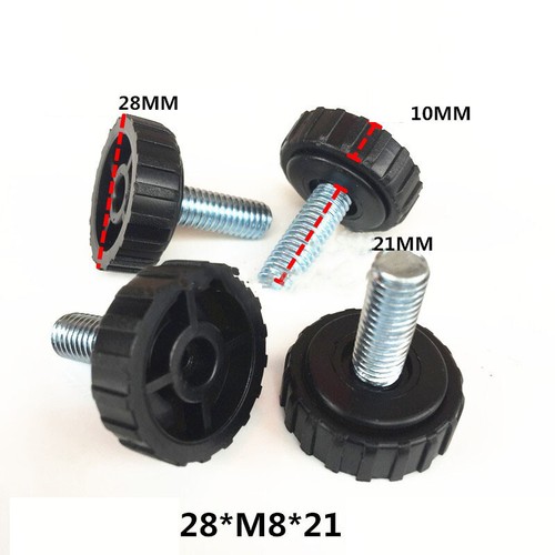 M6 / M8 Metric Thread Adjustable Table Feet - Fixed Furniture Feet ...