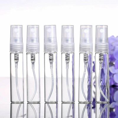 UP 100pcs 2/5ml Plastic Spray Bottle Empty Perfume Refill Sample Clear ...