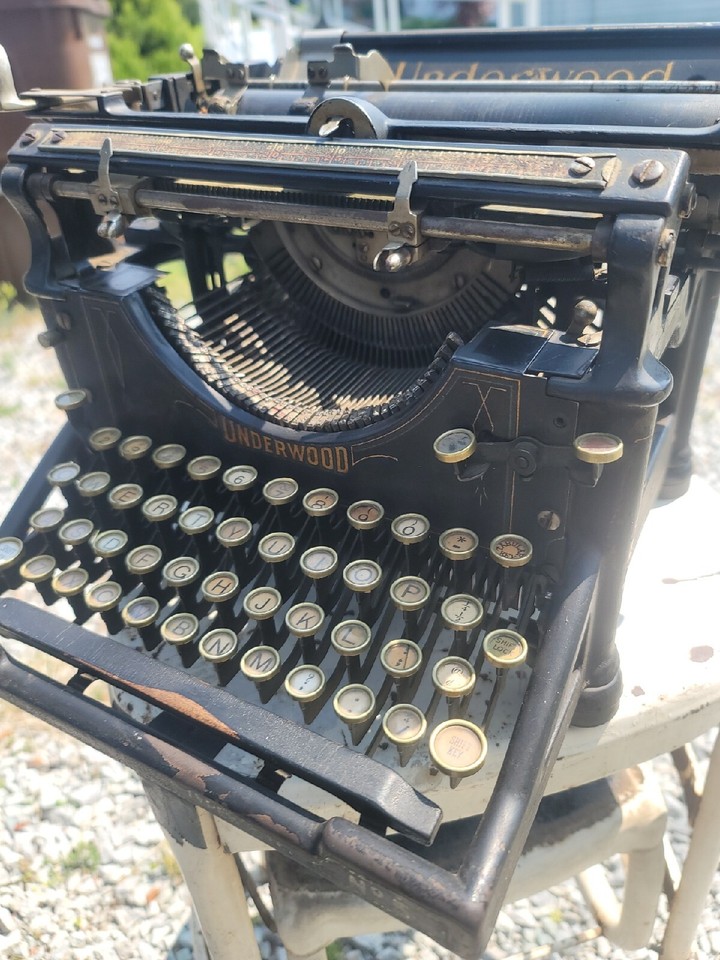 1927 Underwood No. 5 Standard Typewriter Serial number 835956 Art Deco ...