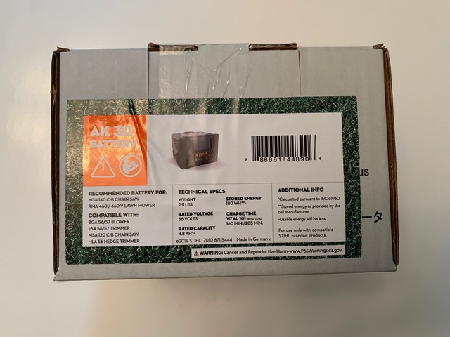 STIHL Battery AK30 Lithium-Ion Battery Pack for sale online | eBay