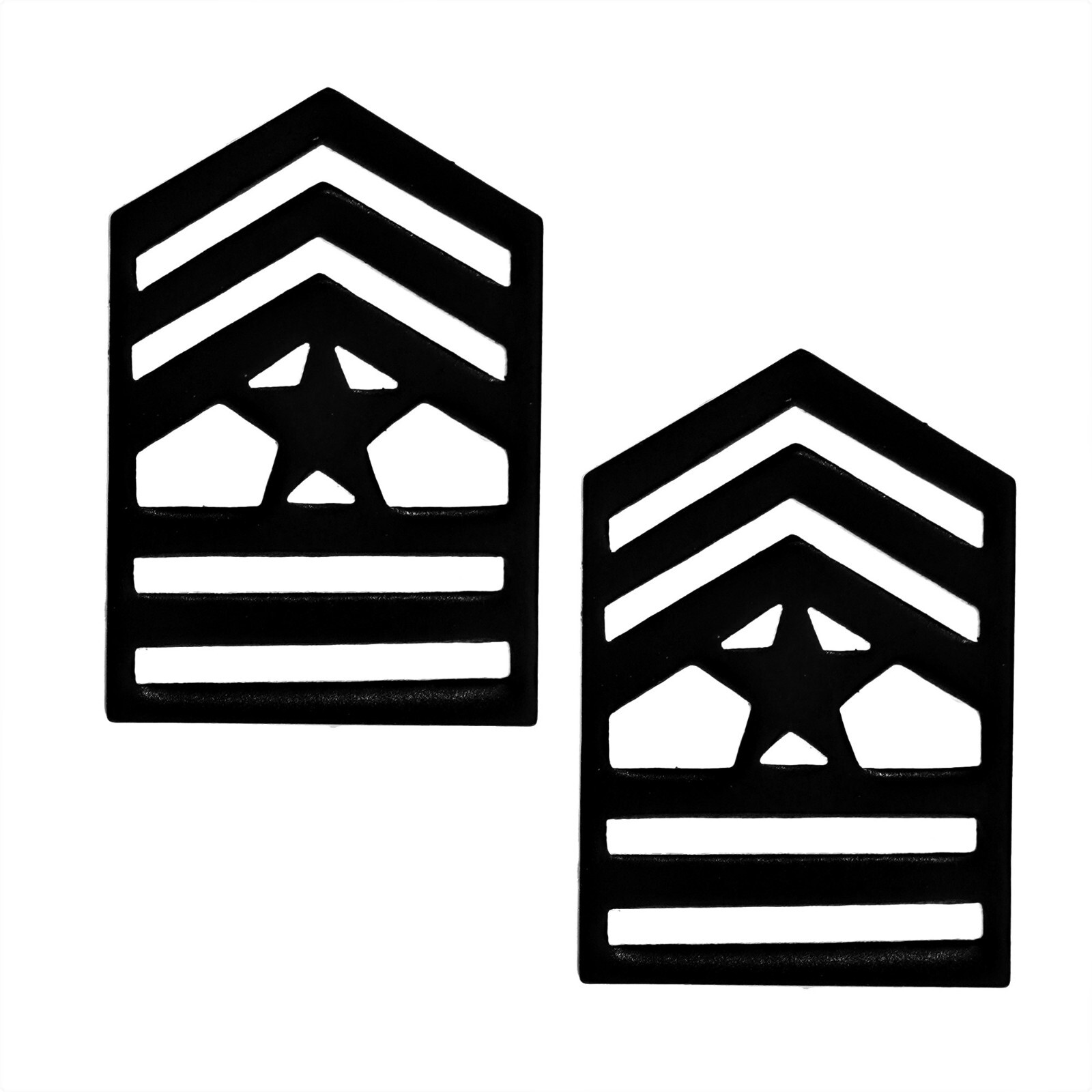 US Army ROTC Black Metal Rank - Sergeant Major | eBay