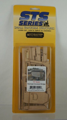 NOS Northeastern Scale Models COVERED BRIDGE N Scale Laser Cut Building ...