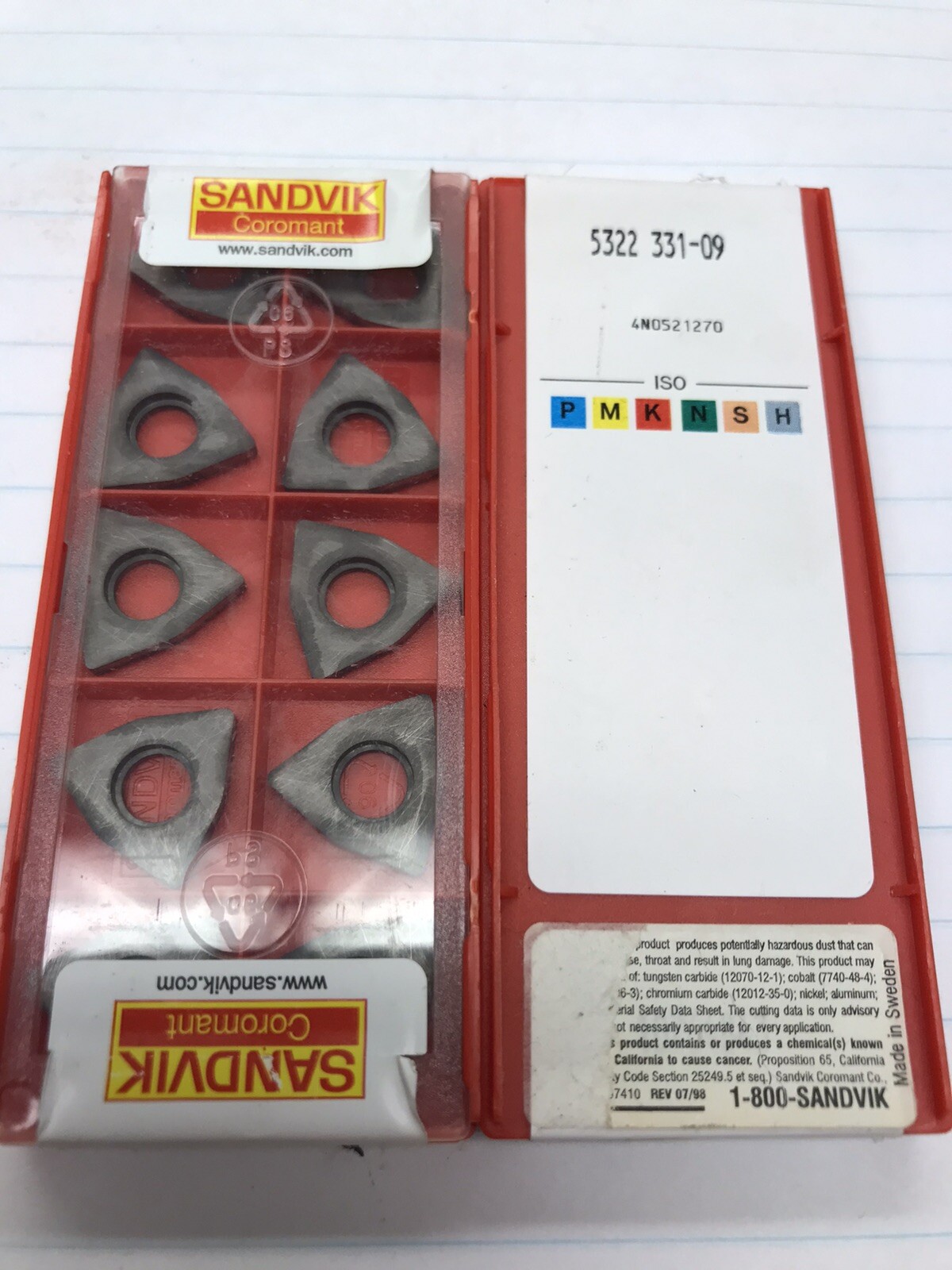 10 pcs. 5322-331-09 SANDVIK SHIM SEAT | eBay