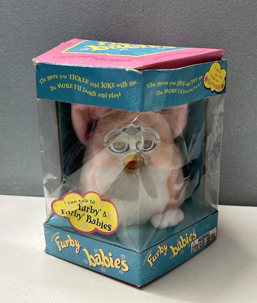 NEW 1999 Furby Babies Pink White & Yellow 70-940 Tiger Electronics ...
