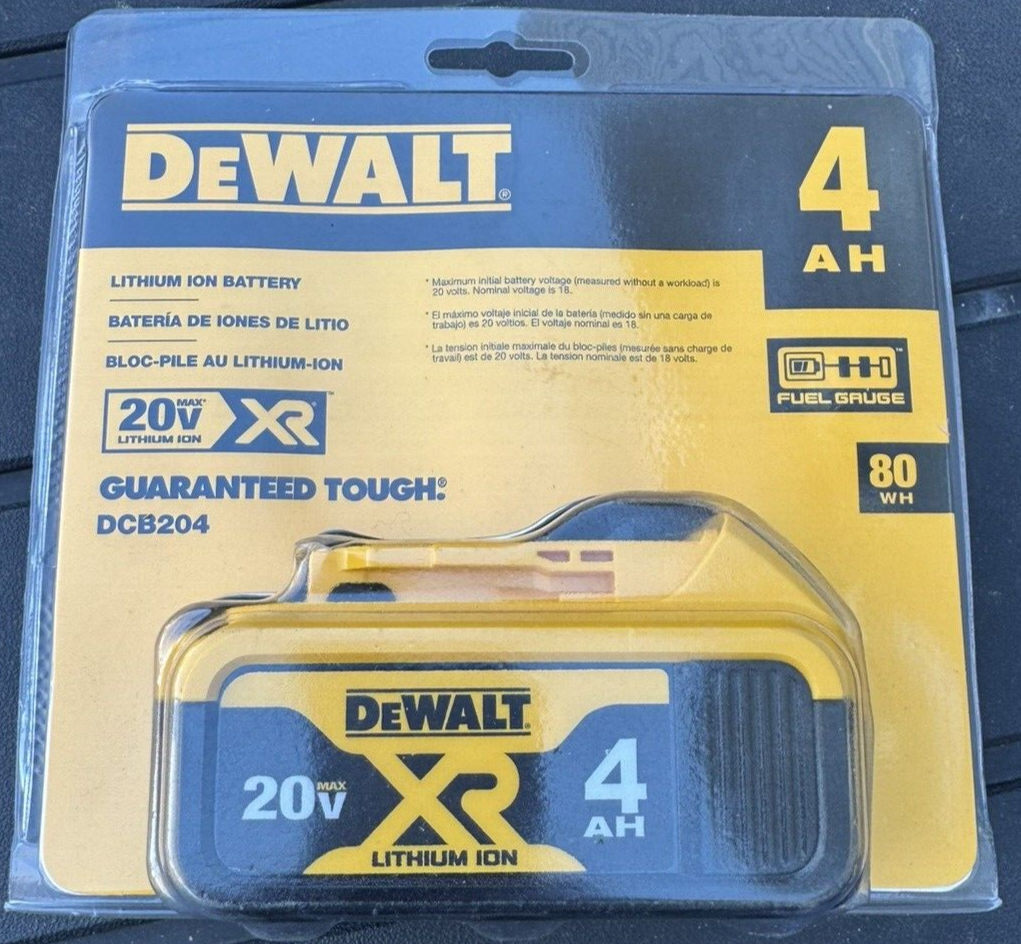 DeWalt DCB204 20V 20 Volt 4.0 Ah XR Lith-Ion Battery - NEW | eBay